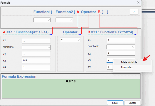 Formula and variables used in Arbin MITS software for flexible battery ...